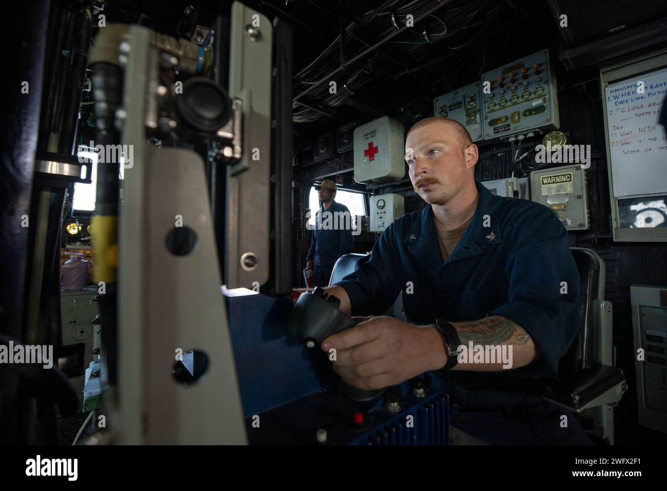 240104-N-DY413-2055 GULF OF ADEN (Jan. 4, 2024) Gunner’s Mate 3rd Class ...