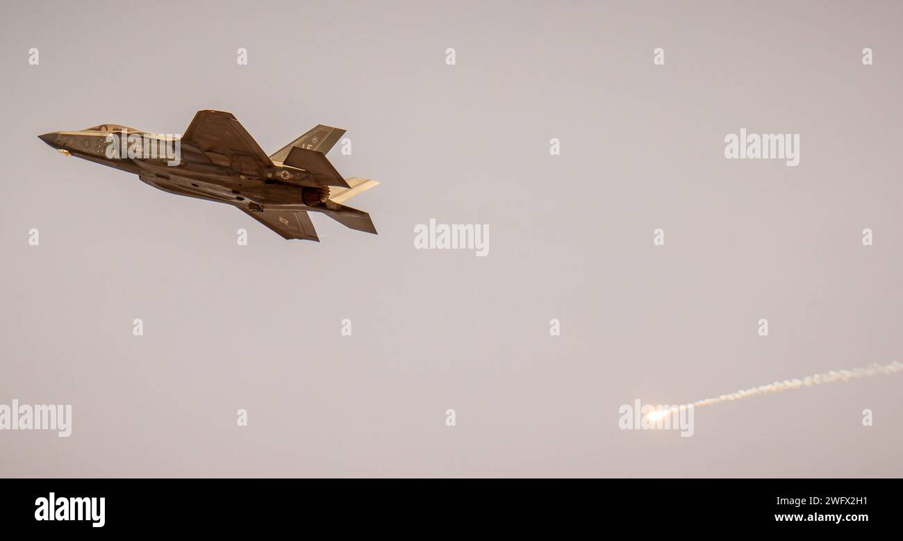 An F-35 Lightning II assigned to the 61st Fighter Squadron, Luke Air ...