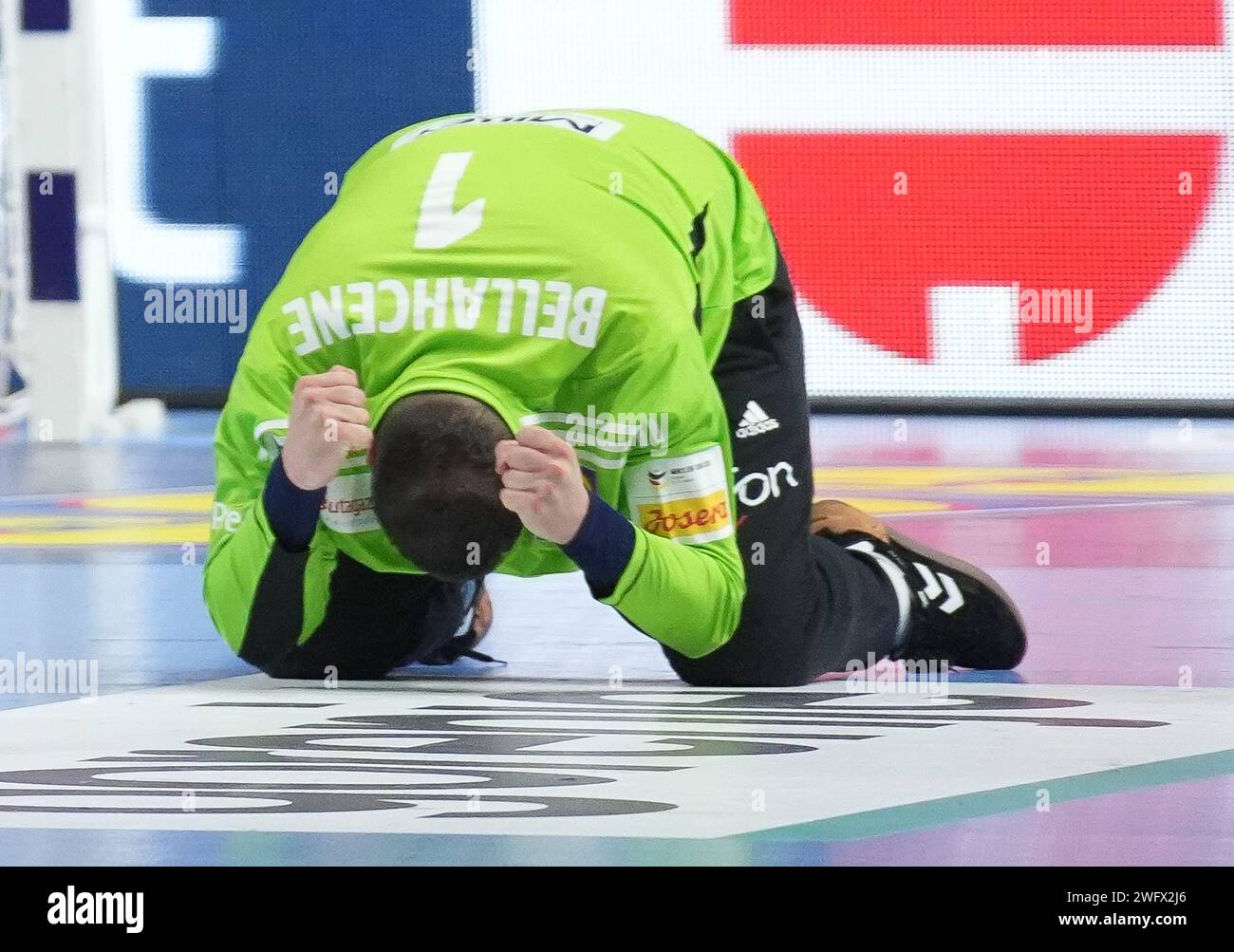 during the Men's EHF Euro 2024, Final handball match between France and ...