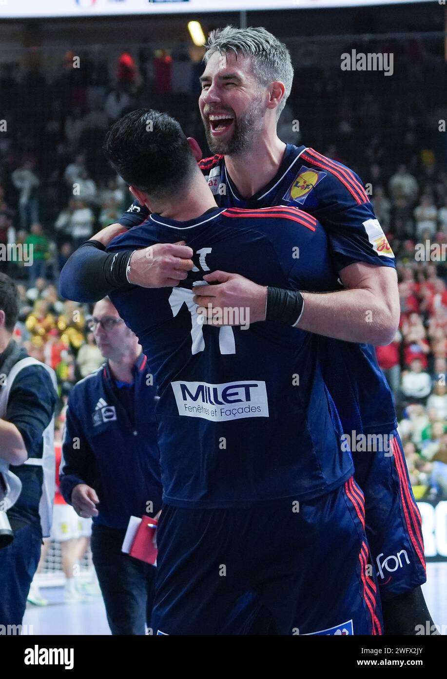 during the Men's EHF Euro 2024, Final handball match between France and ...
