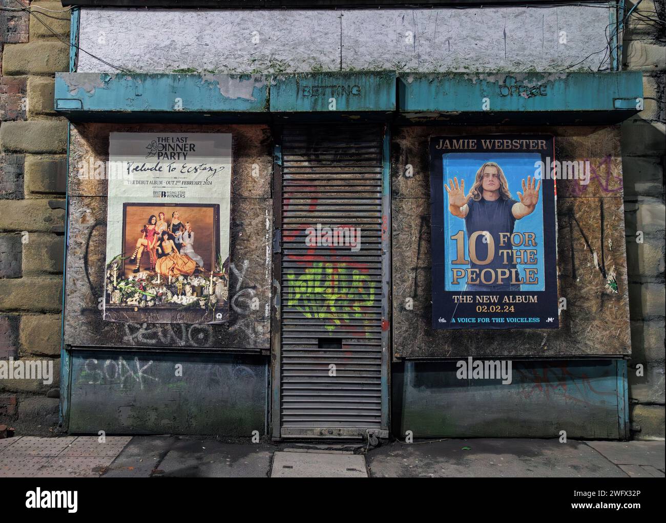 Posters advertising the debut albums by The Last Dinner Party (Prelude ...