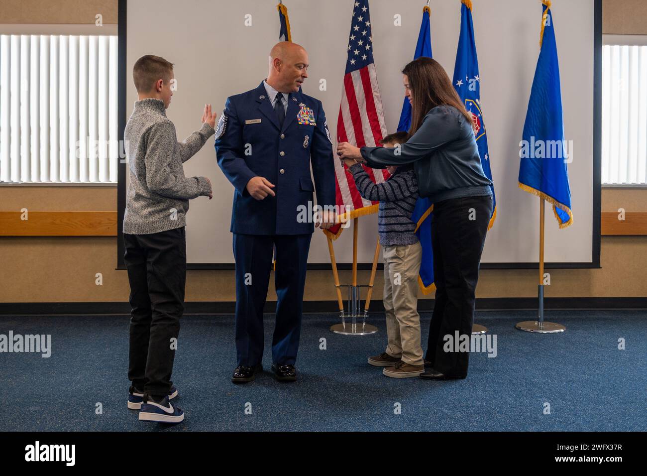 U.S. Air Force Chief Master Sgt. Brandon Layman, Senior Enlisted Leader ...