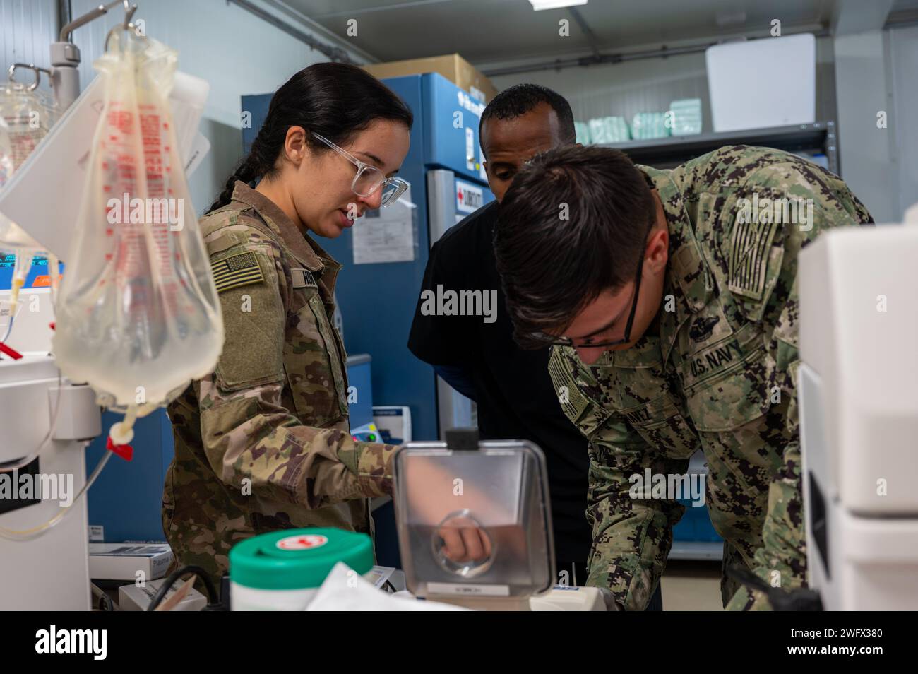 U.S. Navy Hospital Corpsman Second Class Abenicio Chavez, a member of ...