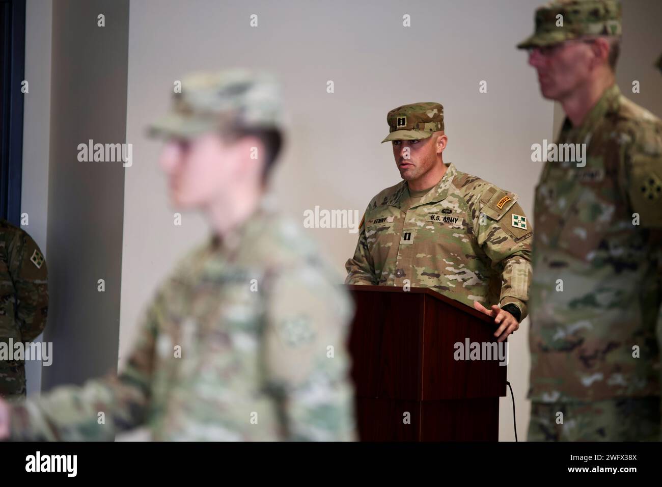 Capt. Keith J. Kenny assigned to Headquarters and Headquarters Company, 588th Brigade Engineer ...