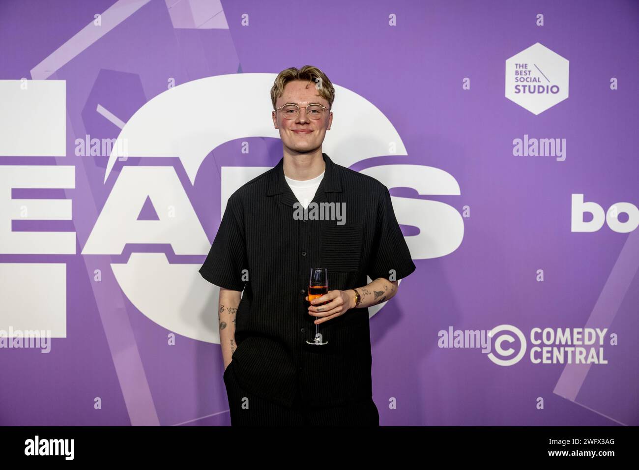AMSTERDAM - 01/02/2024, Duncan Tromp on the red carpet of The Best ...