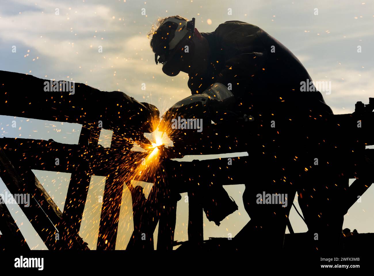 U.S. Marine Corps Cpl. Conlon Kane, a metal worker with Marine Wing ...