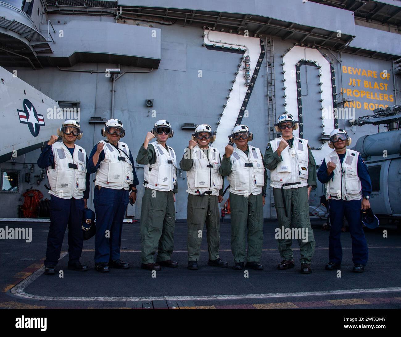 240104-N-PQ495-1173 SOUTH CHINA SEA (Jan. 4, 2024) Leadership assigned ...