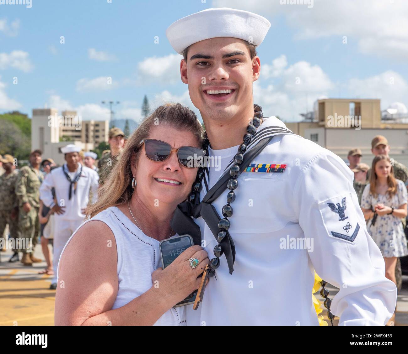 JOINT BASE PEARL HARBOR-HICKAM (Jan. 31, 2024) — A Sailor poses for a ...