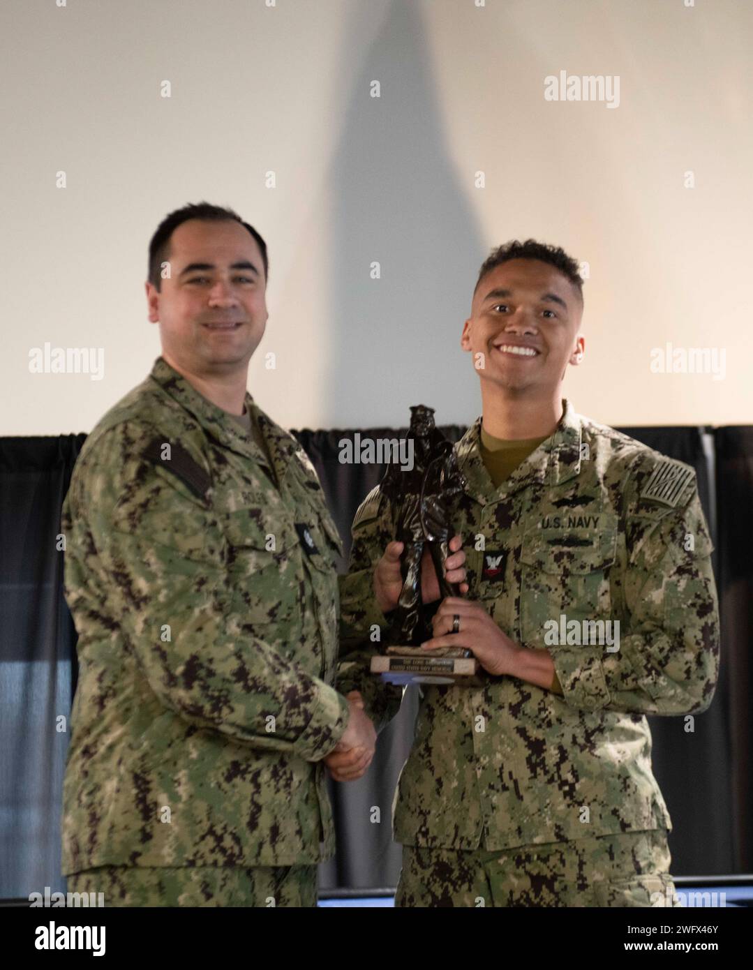 GREAT LAKES, Il. (January 18, 2024) Sailors stationed aboard Naval ...