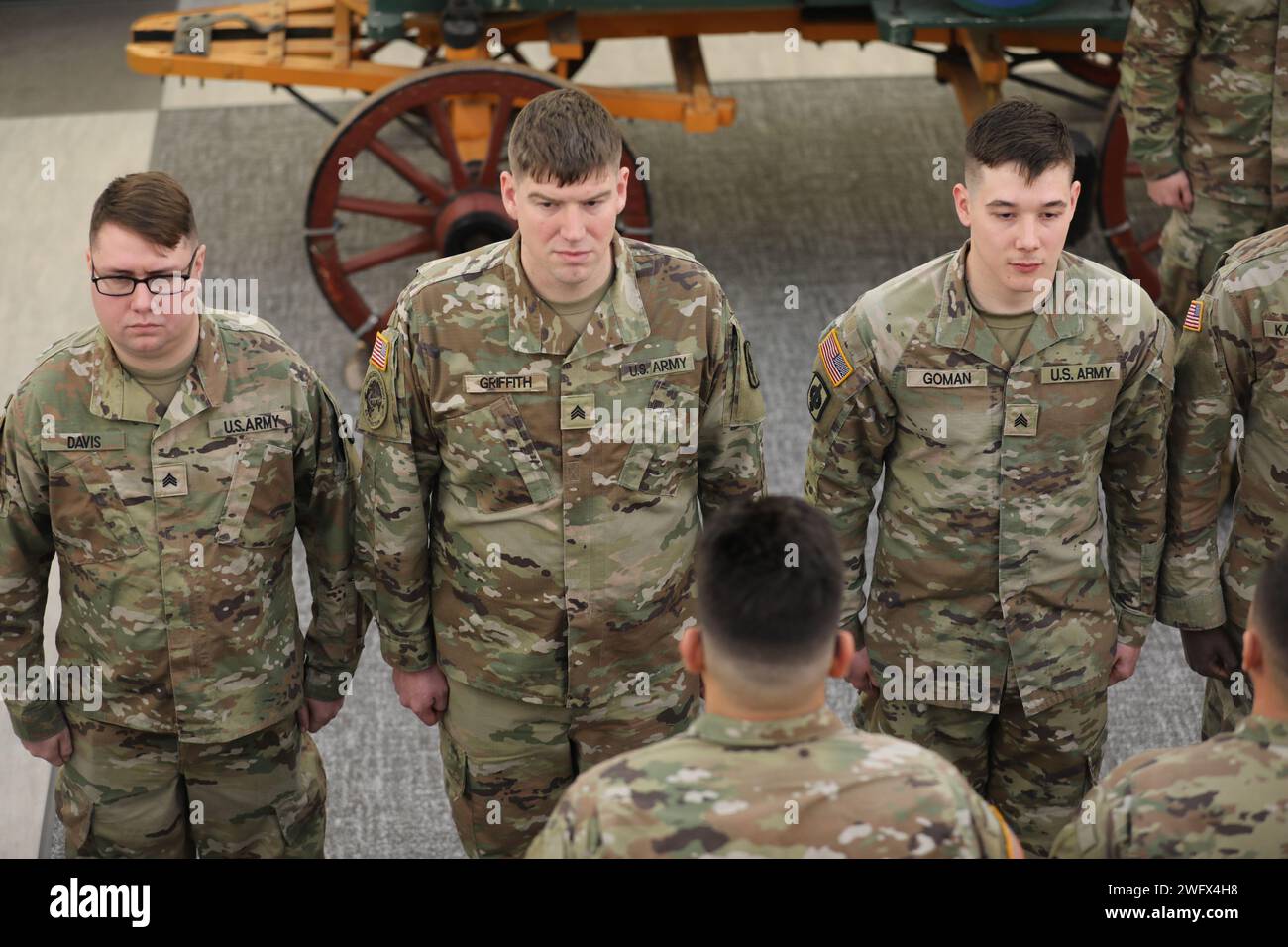 11 Soldiers of the 35th Infantry Division Artillery were promoted to ...