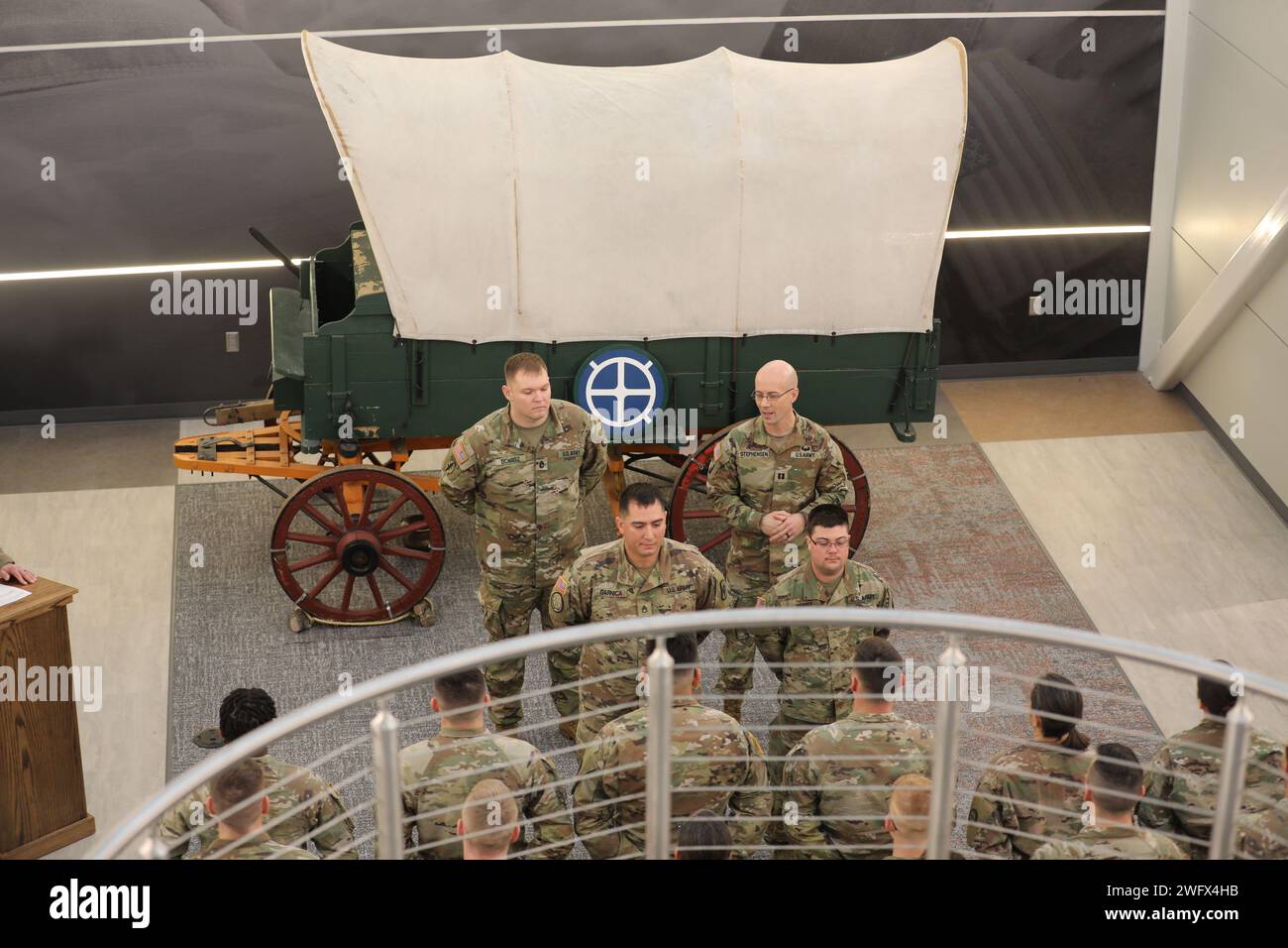 11 Soldiers of the 35th Infantry Division Artillery were promoted to ...