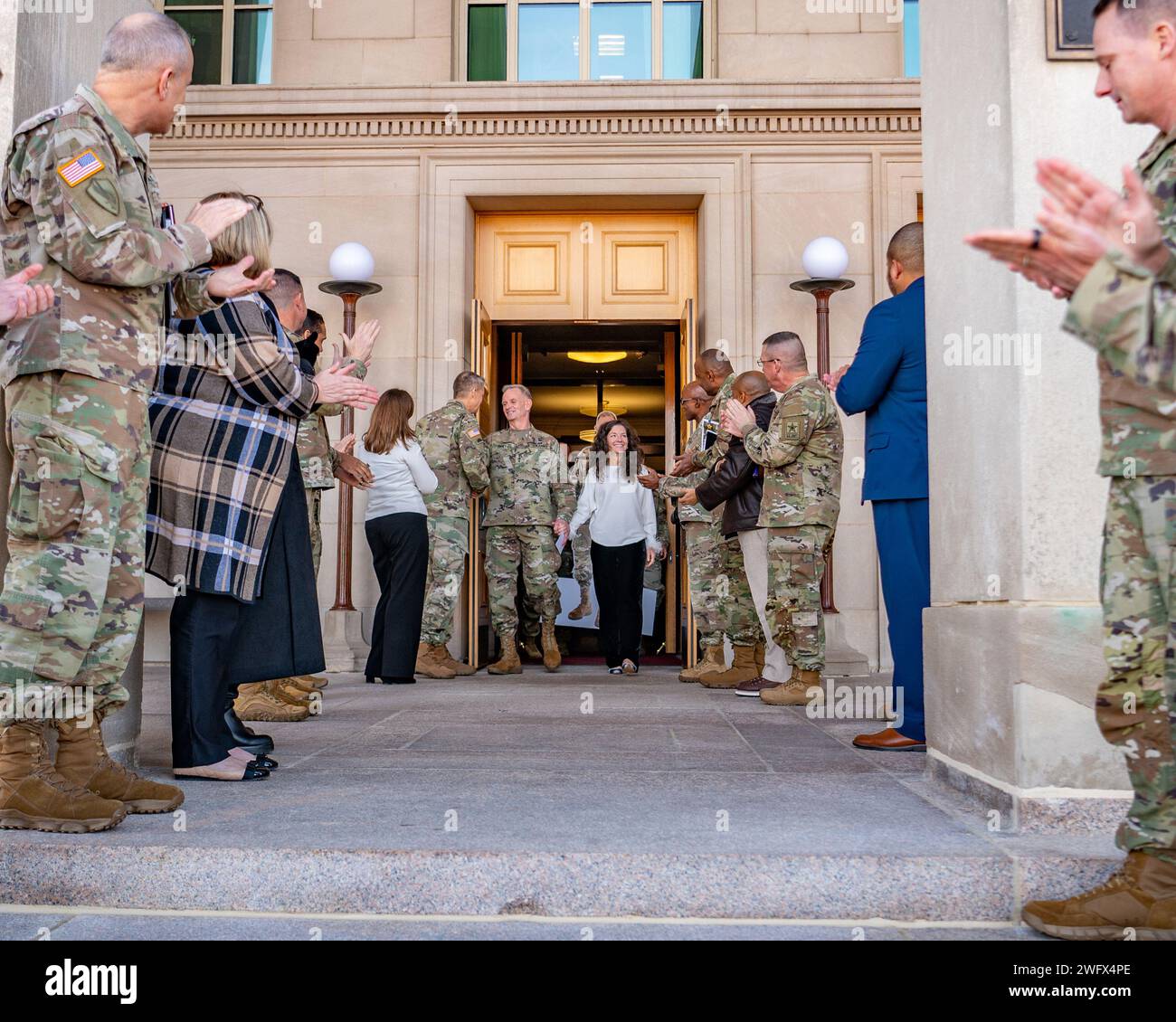57th Director of the Army Staff Lt. Gen. Walter E. Piatt departs the ...