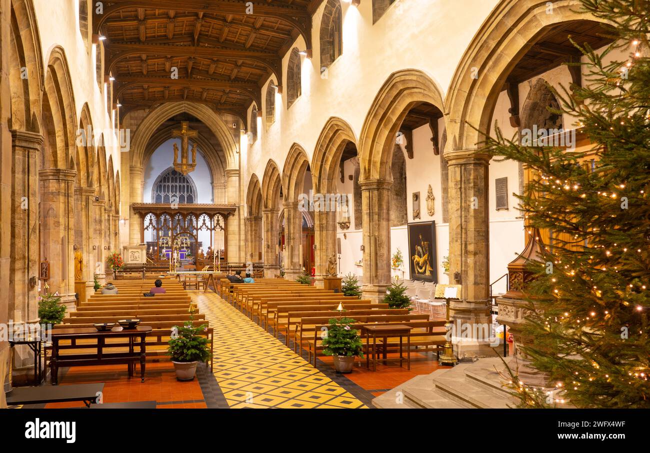 St Deiniol's Cathedral Bangor, also known as Bangor Cathedral, Gwynedd ...
