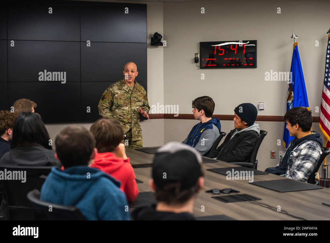 Chief Master Sgt. Lloyd Morales, 88th Air Base Wing command chief ...
