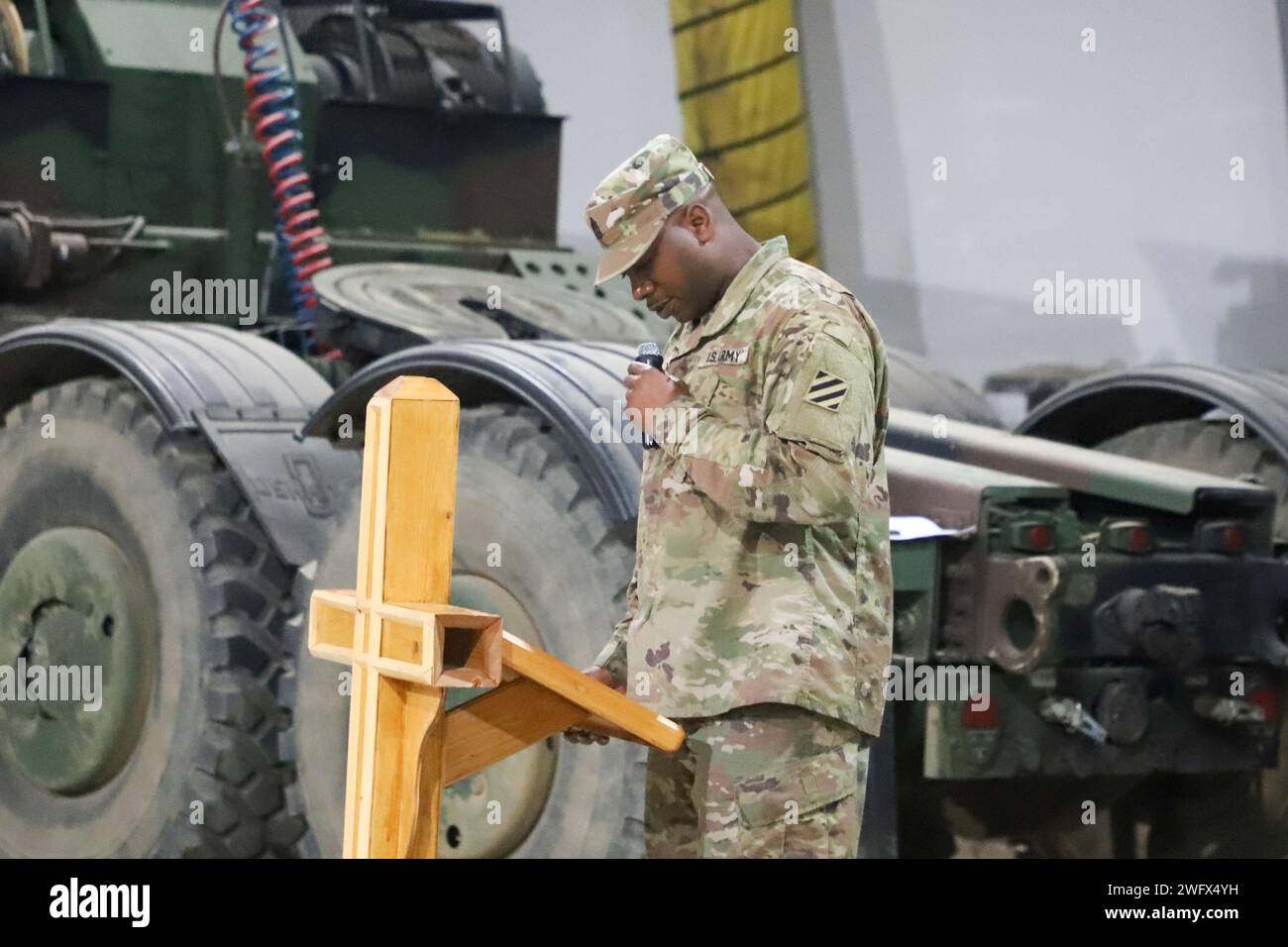 U.S. Army 1st Sgt. Wayne St. Croix, the incoming first sergeant of ...
