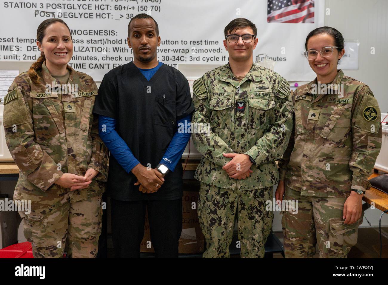 U.S. Navy Hospital Corpsman Second Class Abenicio Chavez, a member of ...