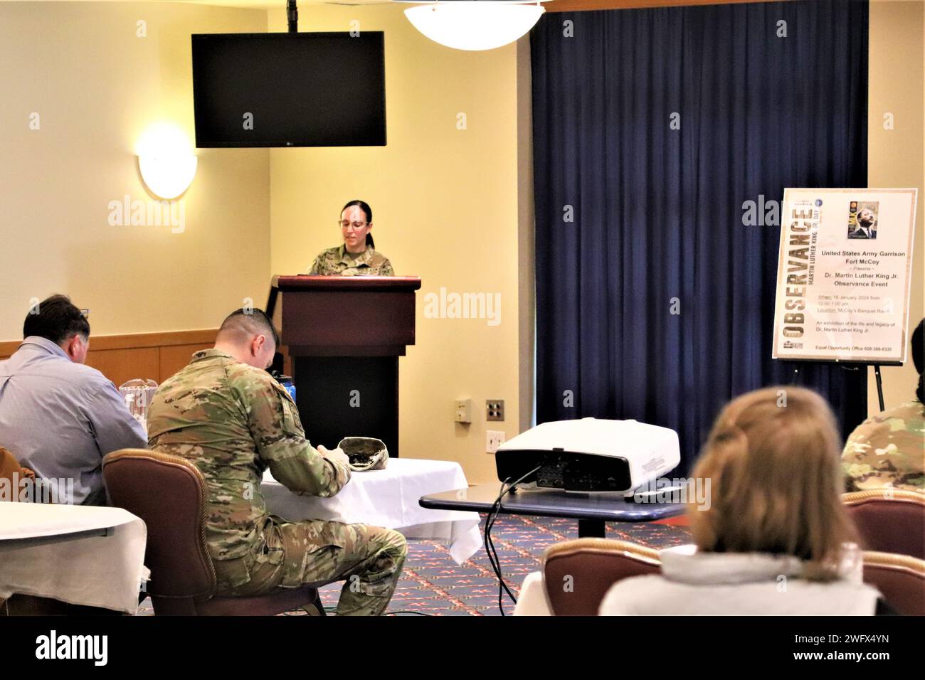 Master Sgt. Ana Guzman with the Fort McCoy Equal Opportunity Office ...