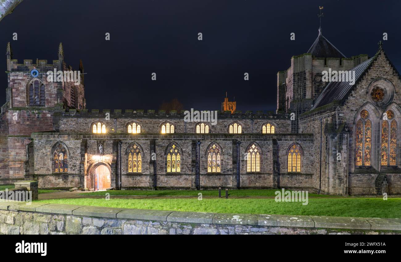 St Deiniol's Cathedral Bangor, also known as Bangor Cathedral, Gwynedd ...