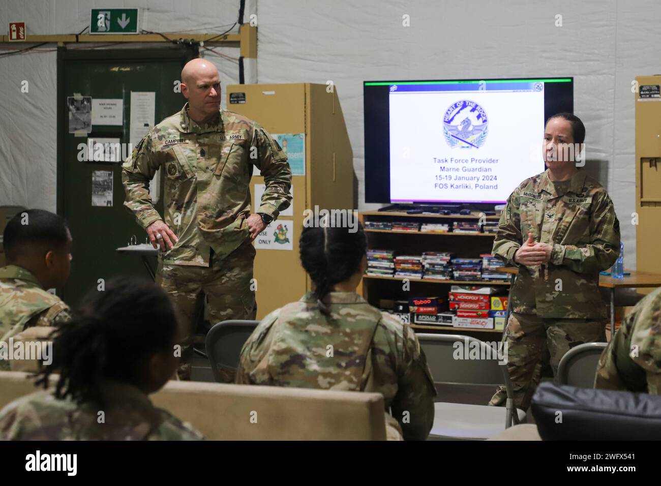 U.S. Army Col. Jennifer McDonough, the commander of the 3rd Division ...