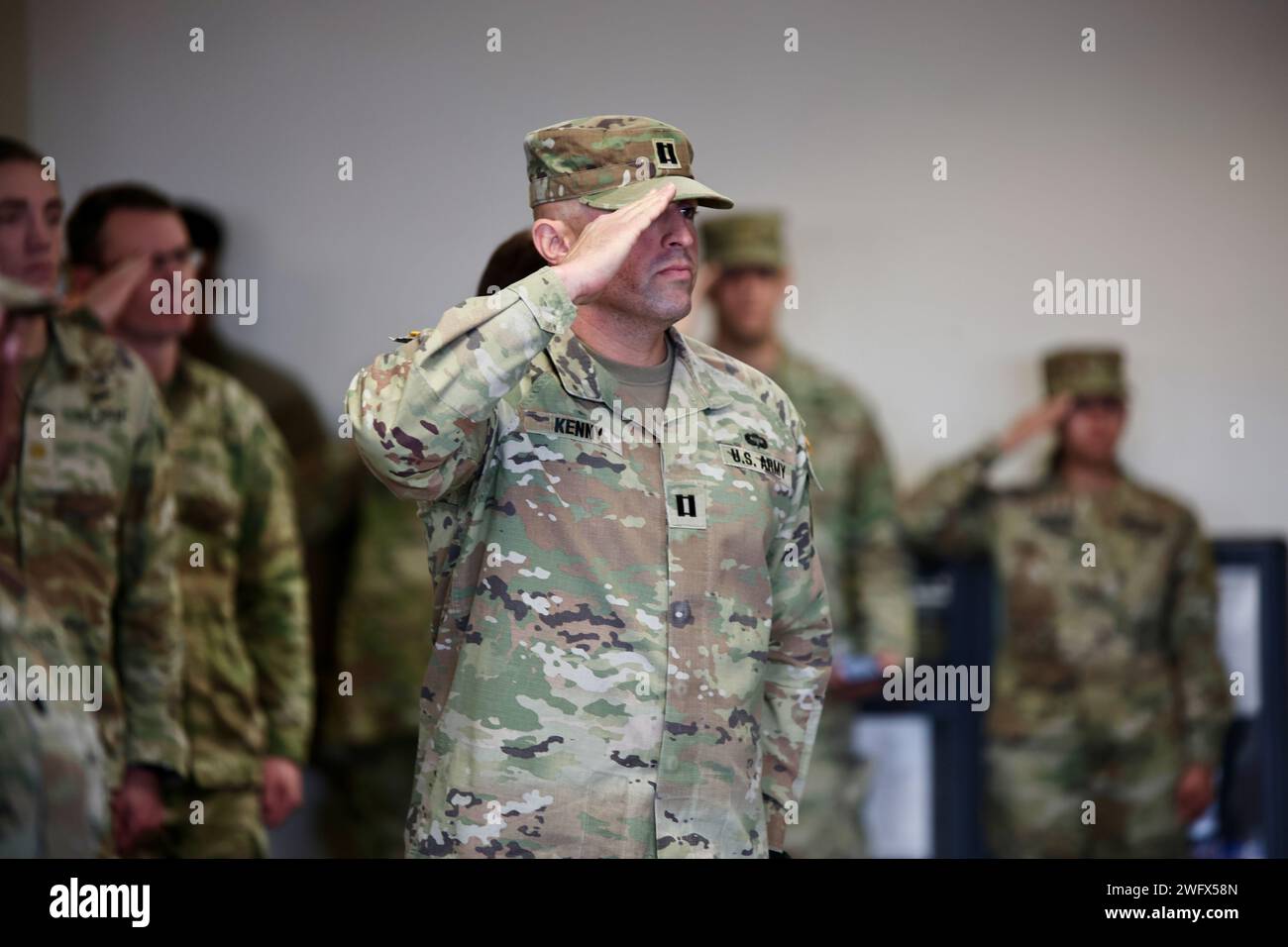 Capt. Keith J. Kenny assigned to Headquarters and Headquarters Company, 588th Brigade Engineer ...