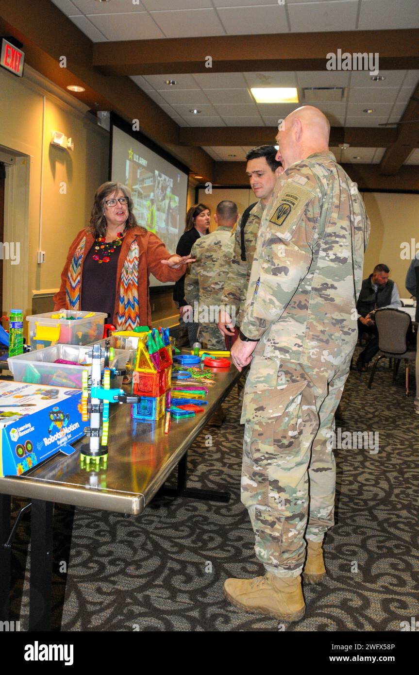 Jean Wadman (left), Fort Johnson Child and Youth Services director ...