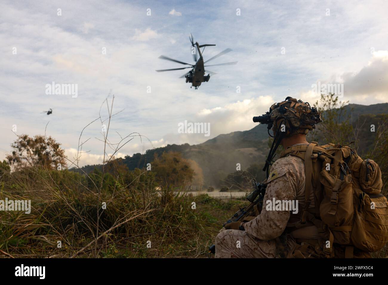 U.S. Marine Corps Cpl. Robert Beitler, a squad leader assigned to ...