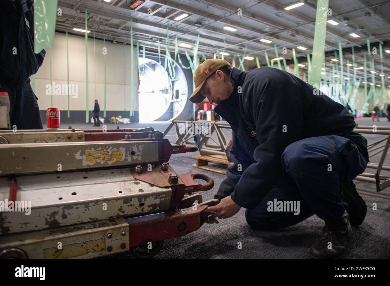 240116-N-BK926-1105 NORFOLK, Va. (Jan. 16, 2024) Aviation Support Equipment Technician Airman ...