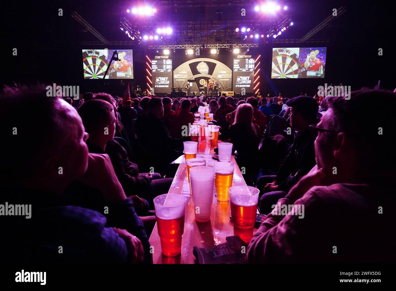A general view of fans during night one of the 2024 BetMGM Premier ...