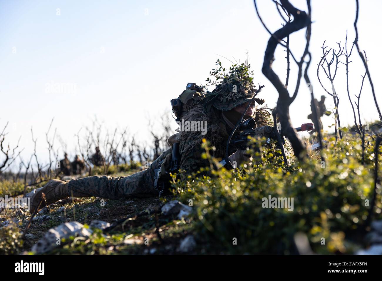 A U.S. Marine assigned to the 26th Marine Expeditionary Unit (Special ...