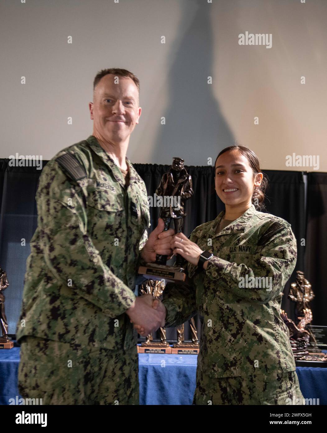 GREAT LAKES, Il. (January 18, 2024) Sailors stationed aboard Naval ...