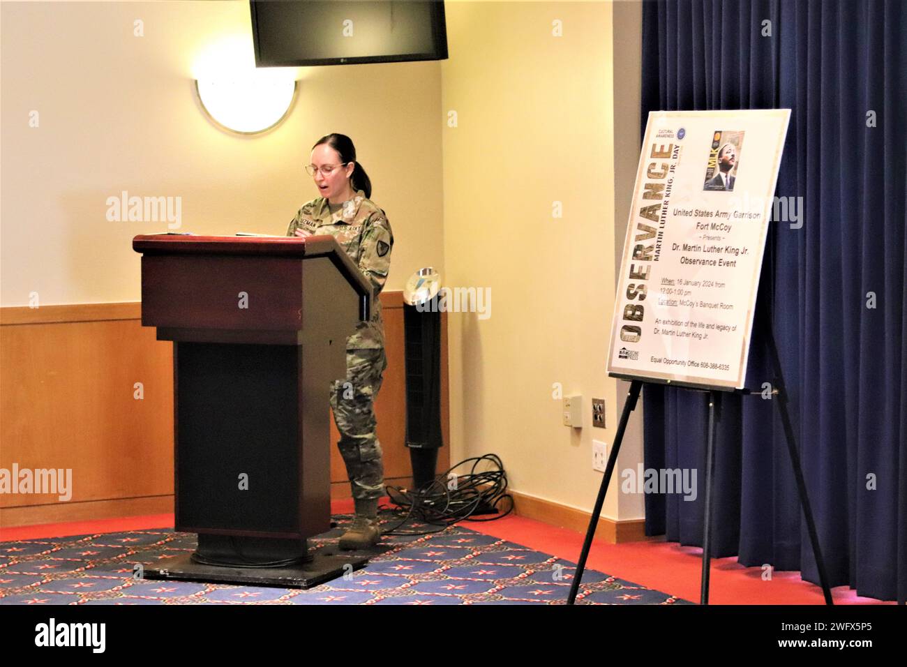 Master Sgt. Ana Guzman with the Fort McCoy Equal Opportunity Office ...