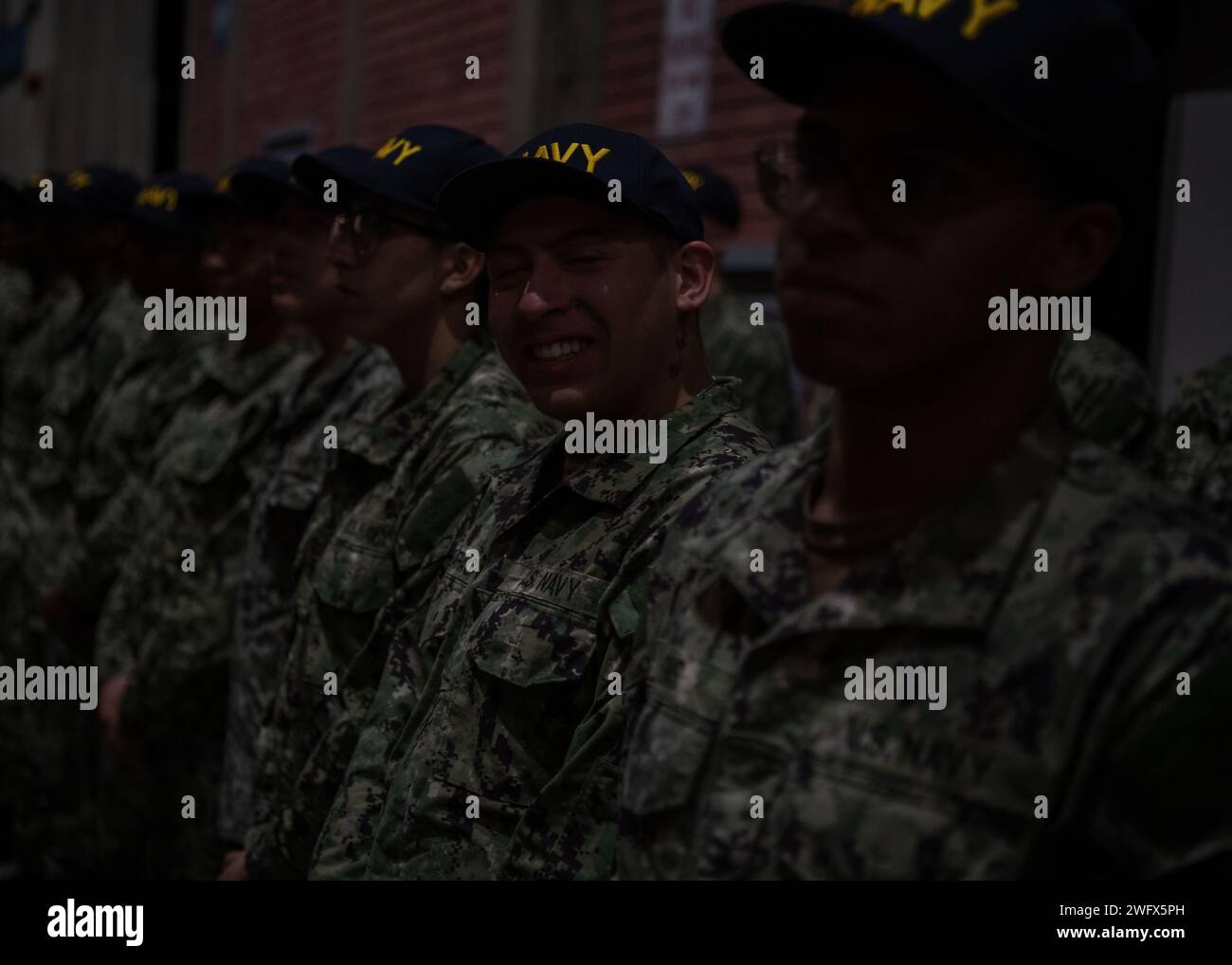 Rear Admiral Thomas Buchanan, Commander, Submarine Group 10, visits USS ...