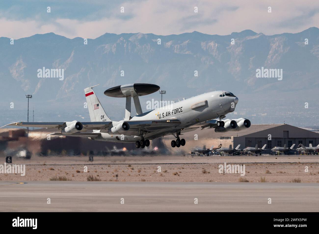 An E-3 Sentry assigned to the 552nd Air Control Wing, Tinker Air Force ...