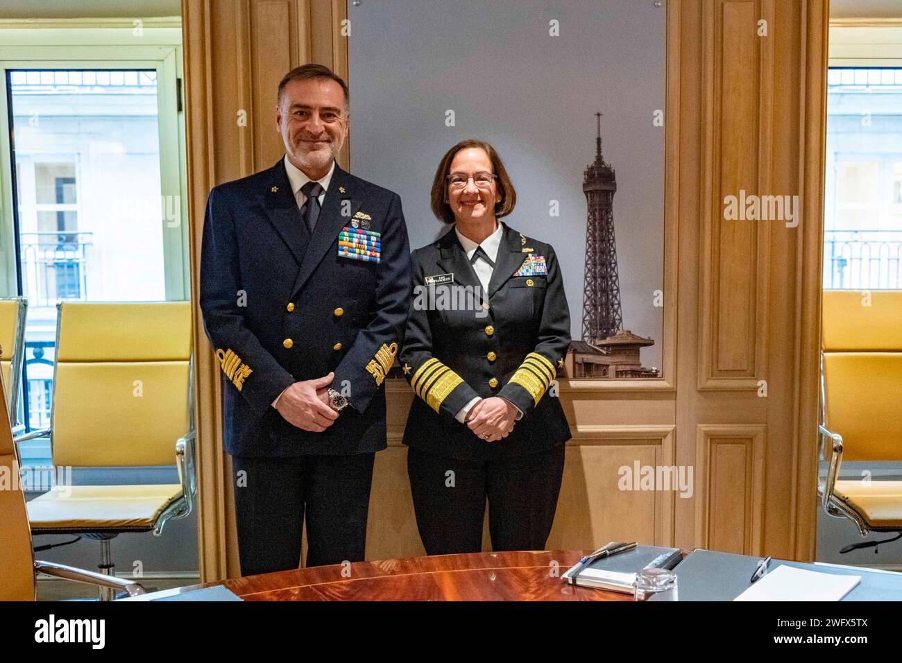 PARIS (Jan. 24, 2024) - Chief of Naval Operations Adm. Lisa Franchetti ...