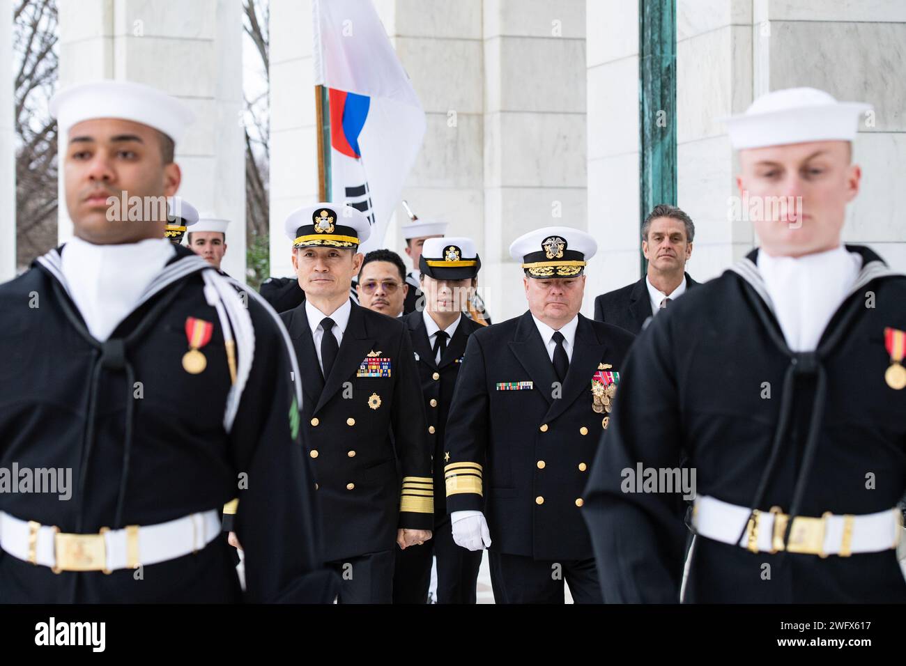 Chief of Naval Operations for the Republic of Korea Adm. Yang Yong-mo ...
