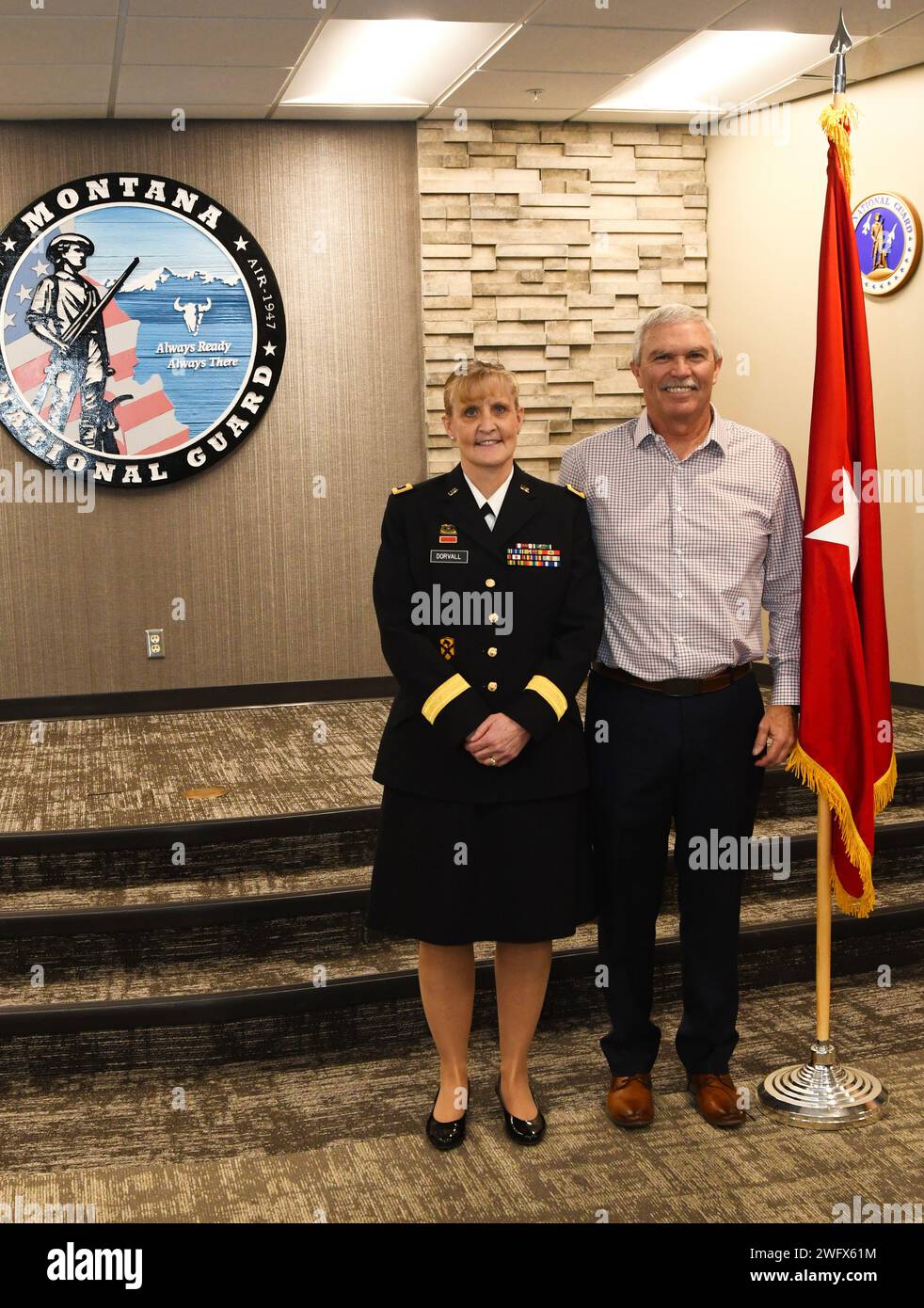 Brigadier General Renea Dorvall’s family pinned her with her current ...