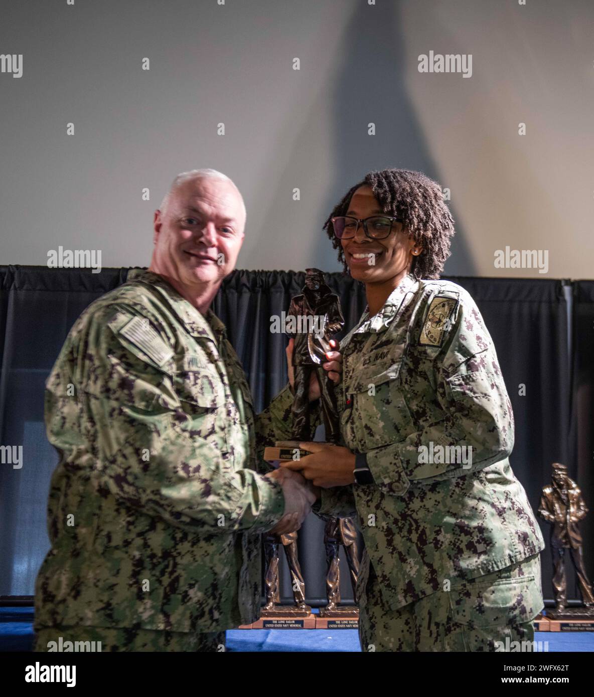 GREAT LAKES, Il. (January 18, 2024) Sailors stationed aboard Naval ...
