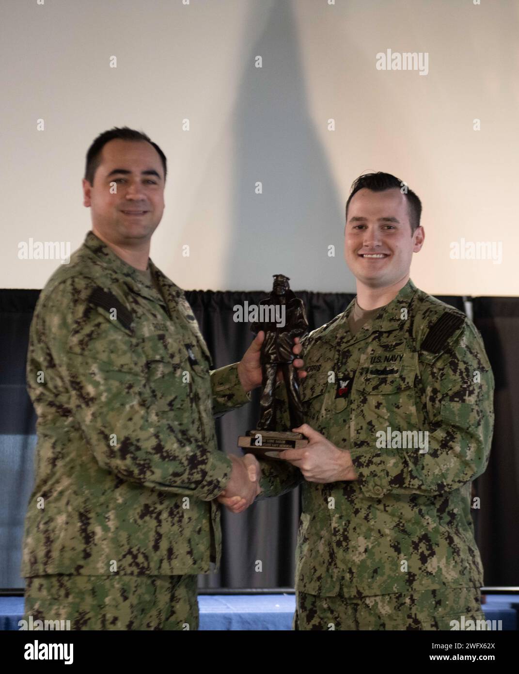 GREAT LAKES, Il. (January 18, 2024) Sailors stationed aboard Naval ...