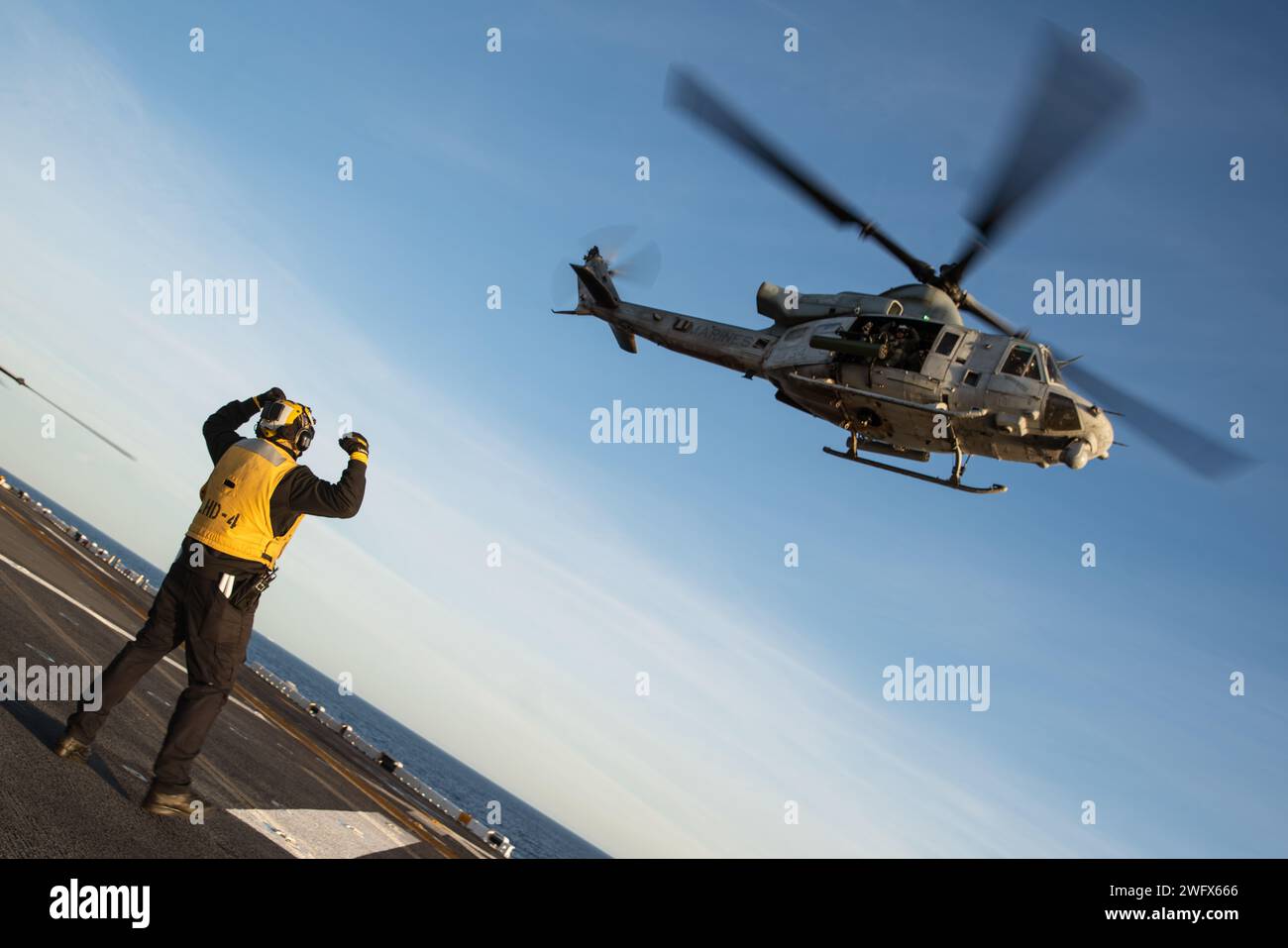 U.S. Navy Aviation Boatswain’s Mate 3rd Class (Handling) Dustin McQuown ...