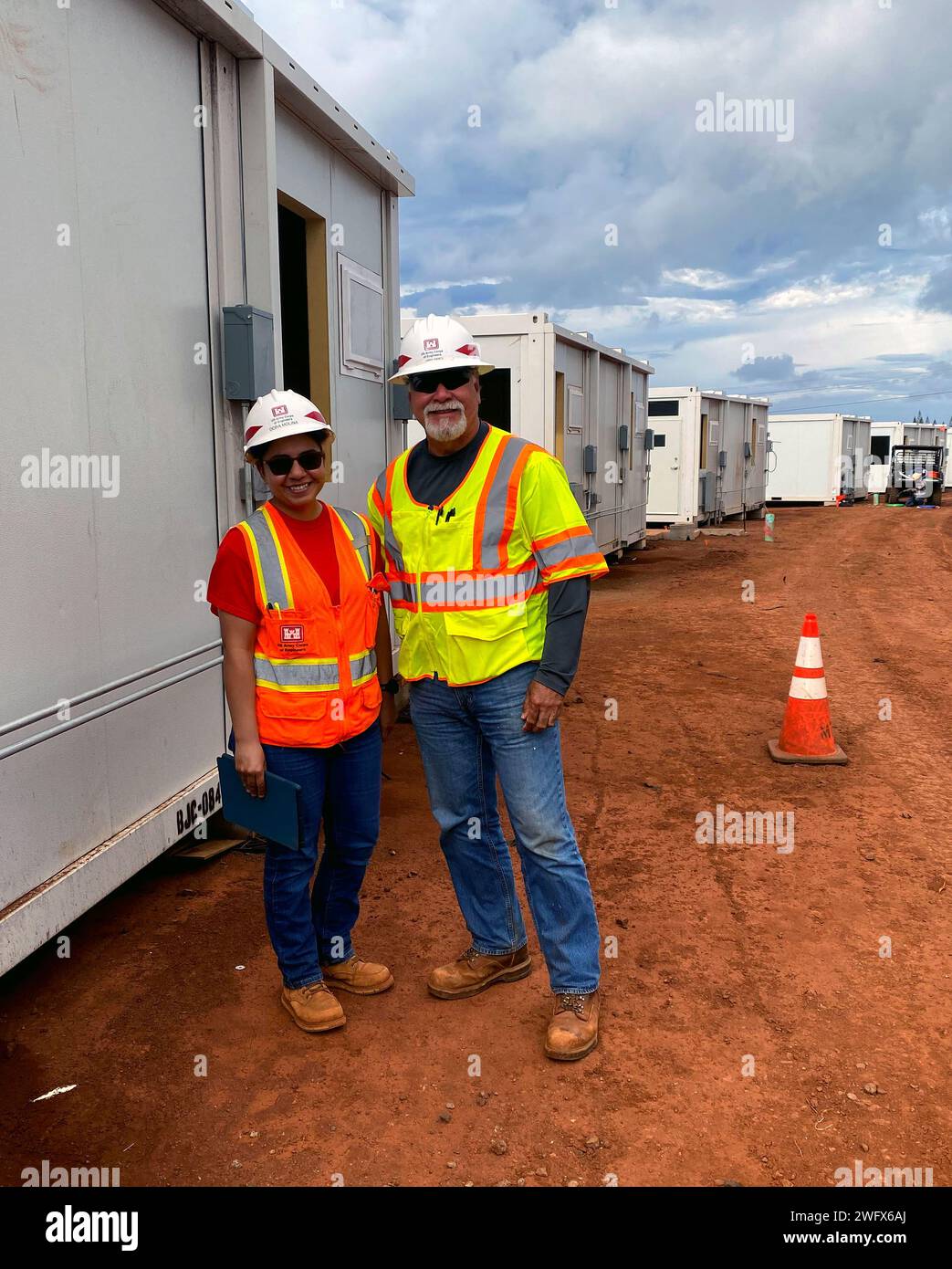 Dora Molina, a project engineer and Larry Ramos, a quality assurance specialist both from the U ...