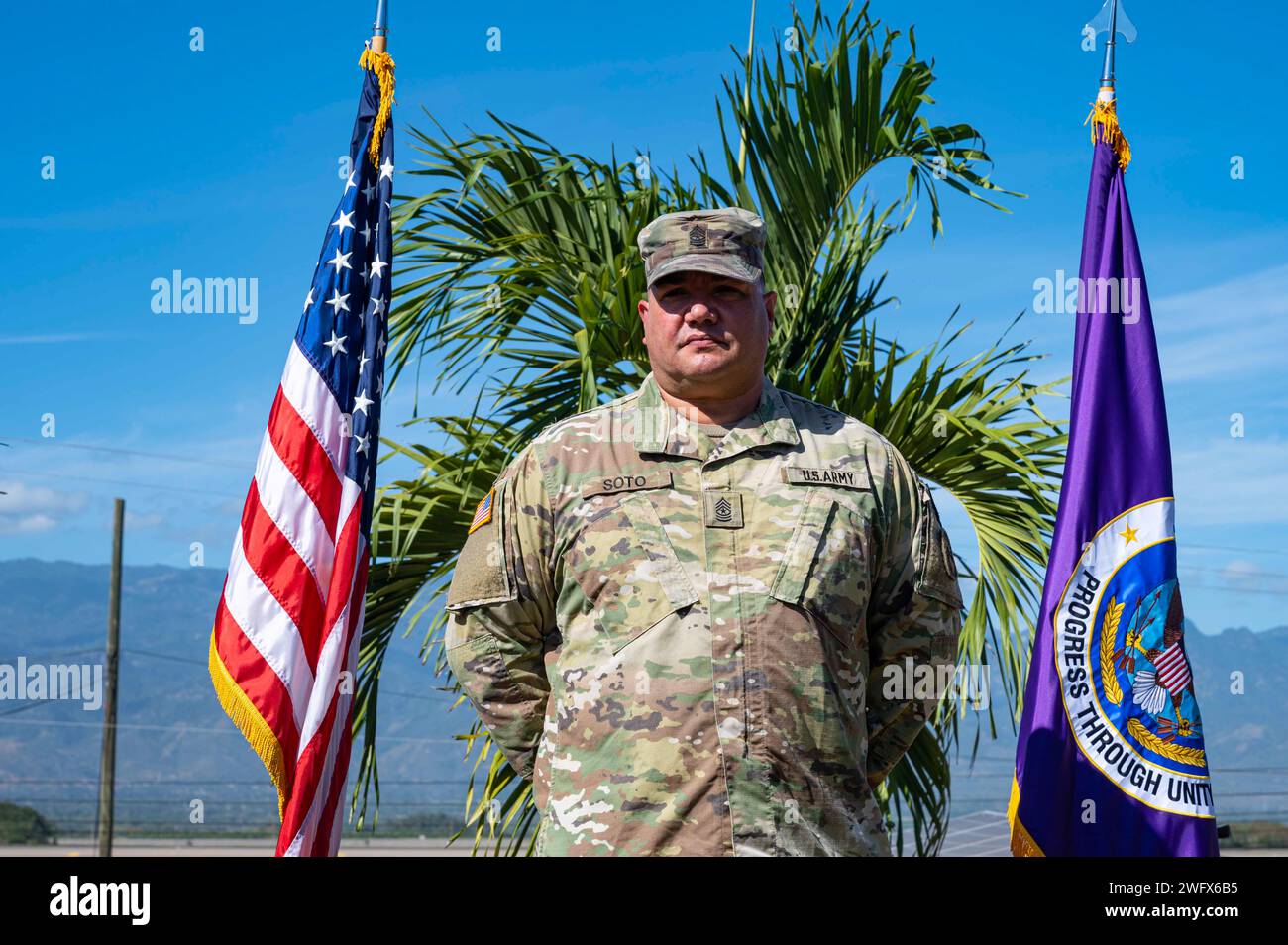 U.S. Army Sgt. Maj. Santos Soto, Joint Task Force-Bravo J-3 senior ...