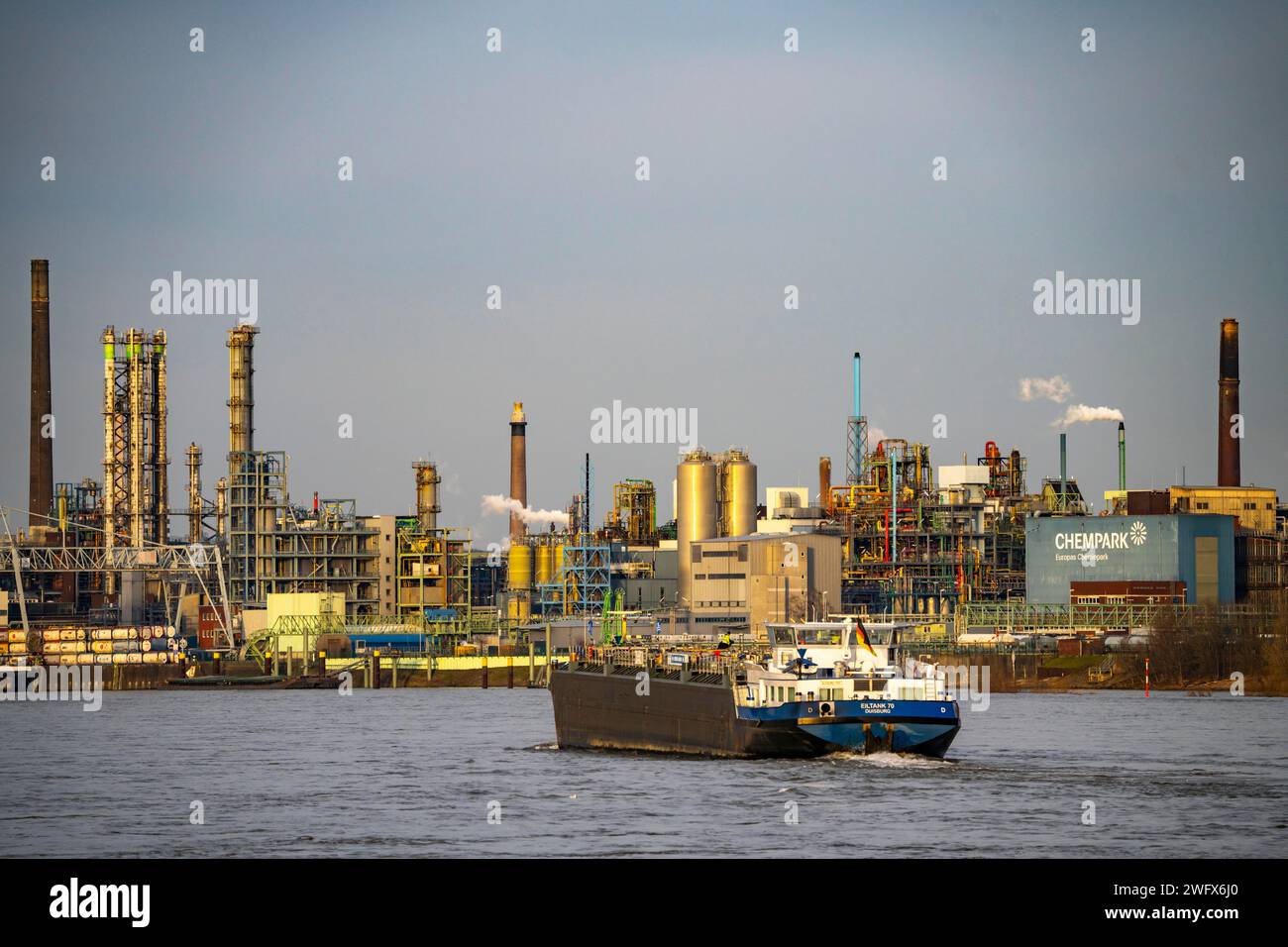Backdrop of Chempark Leverkusen, Bayer Leverkusen, chemical park ...
