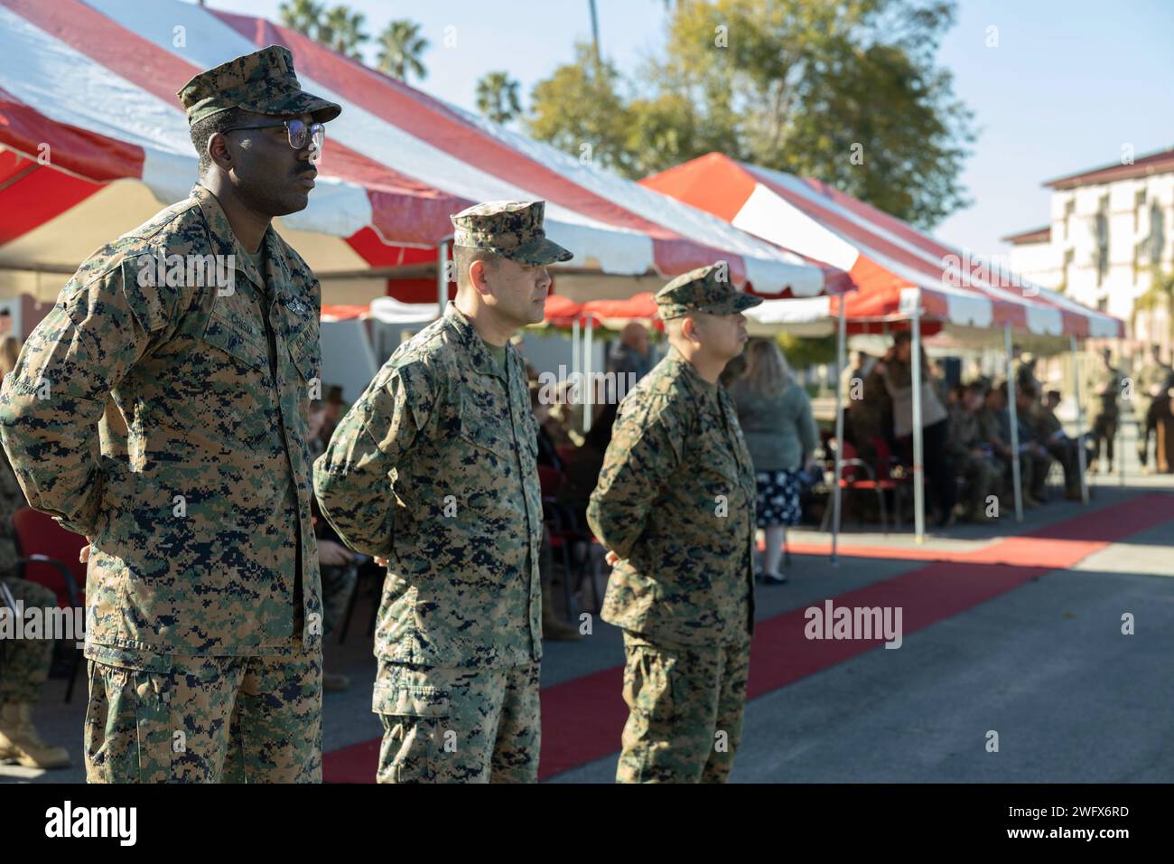 U.S. Navy Sailors, with I Marine Expeditionary Force, await the ...