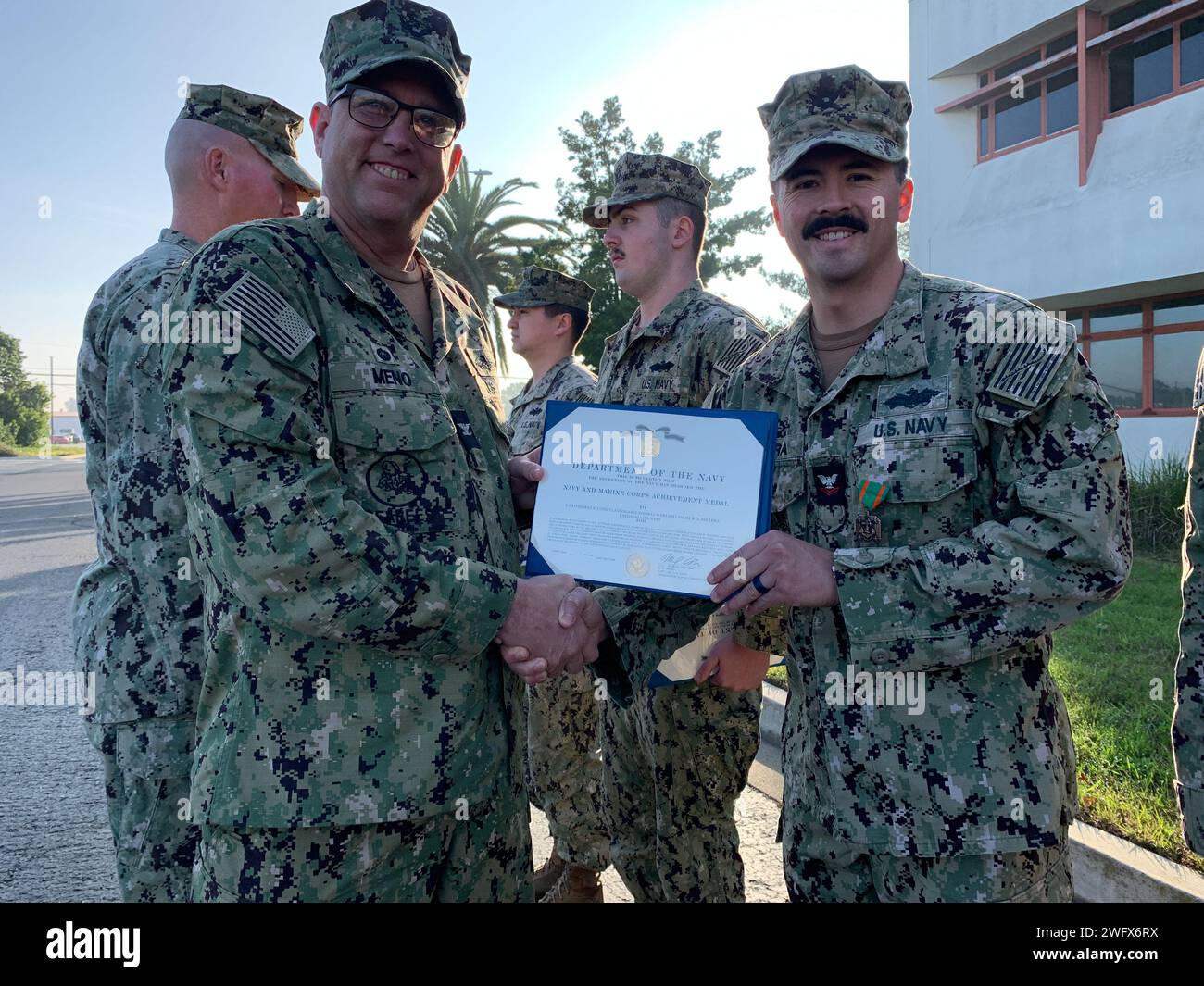 On Jan. 18, 2024, Capt. M.W. Meno presented UT2 Andrew Becerra with a ...