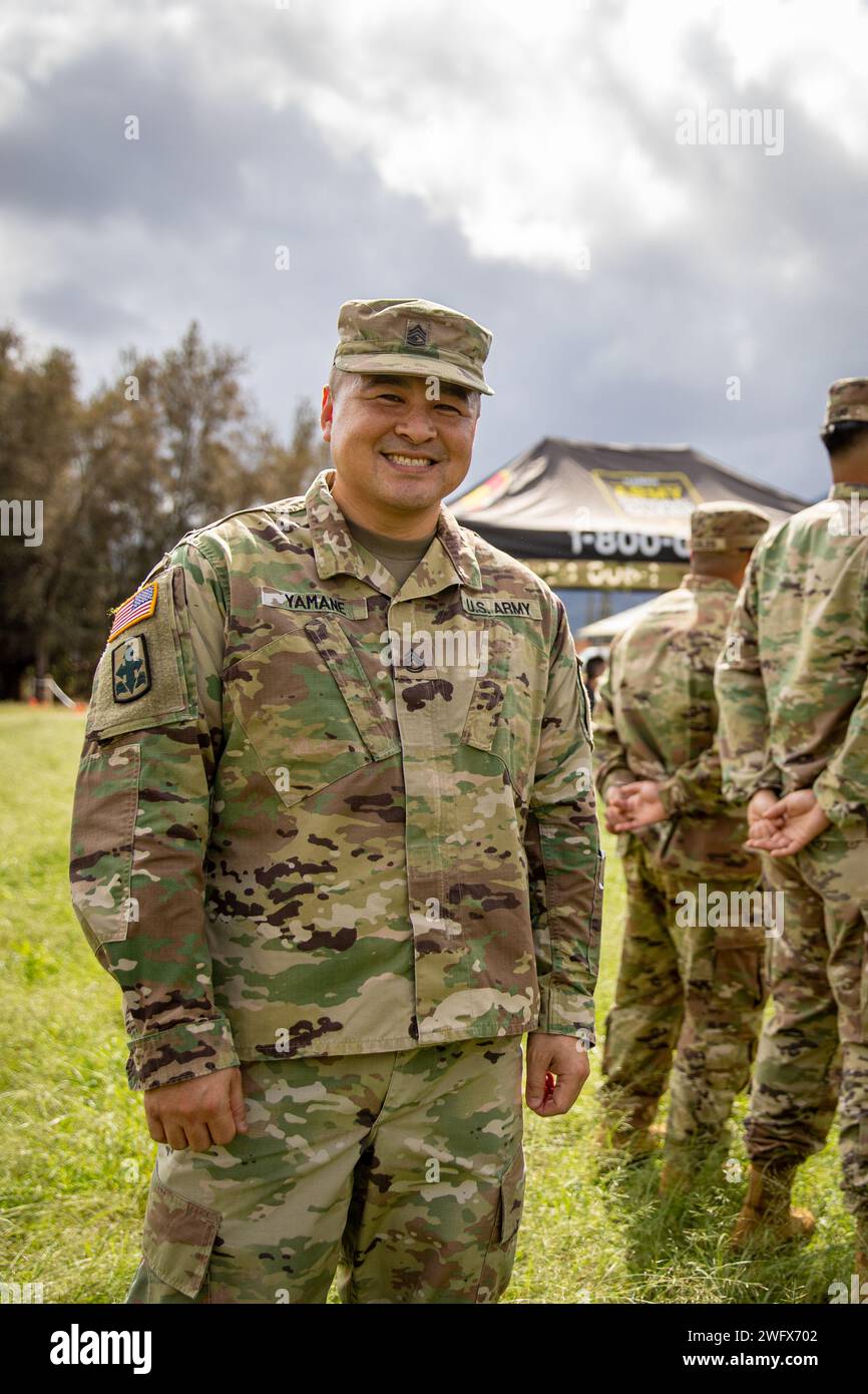 U.S. Army Sgt. 1st Class Ray Yomani, a weapons locating radar operator ...