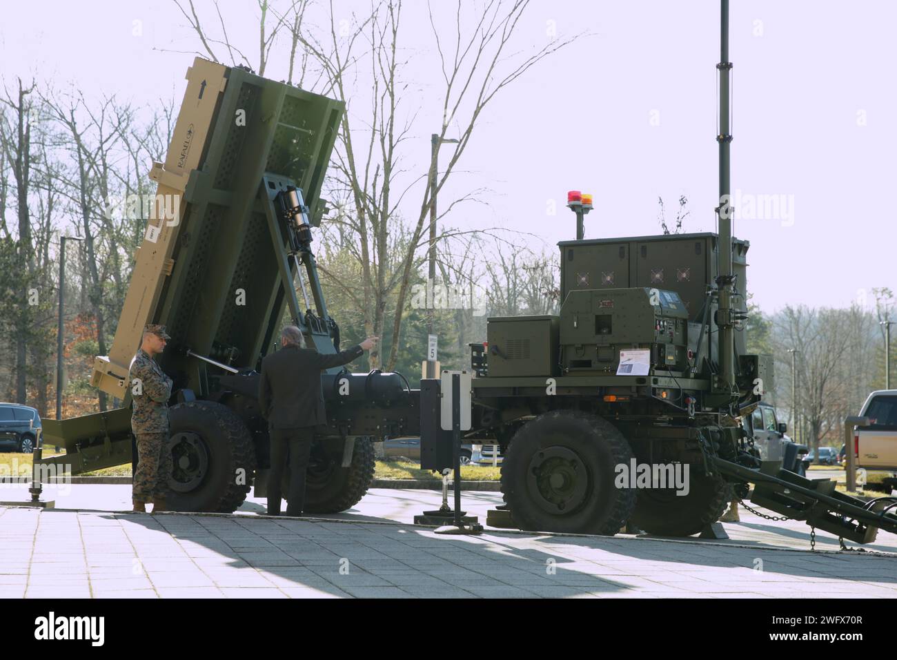 The Medium-Range Intercept Capability is set up during a static display ...