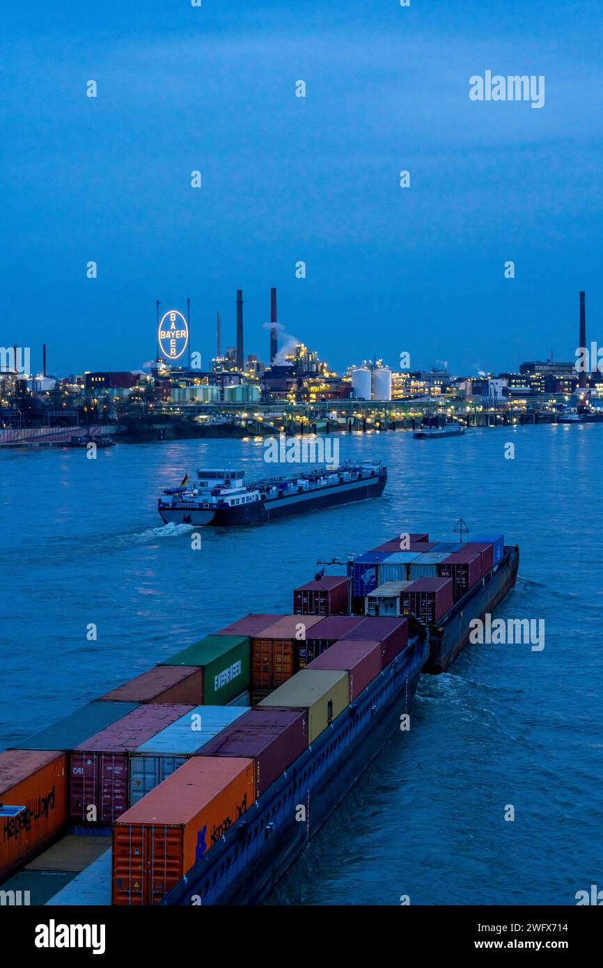 Backdrop of Chempark Leverkusen, Bayer Leverkusen, chemical park ...