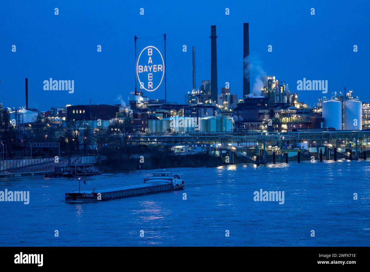 Backdrop of Chempark Leverkusen, Bayer Leverkusen, chemical park ...