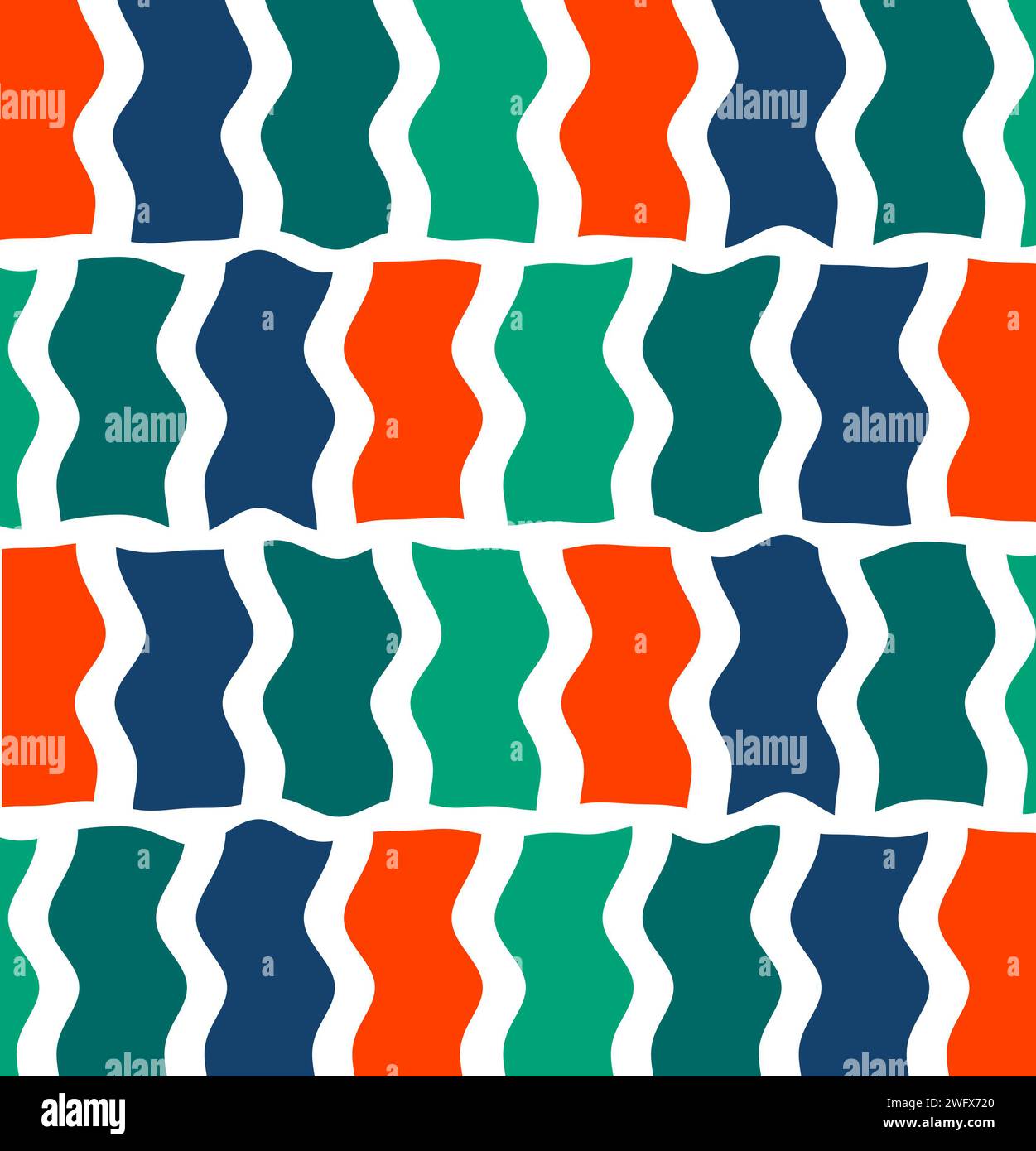 Colored wavy stripes pattern. Wallpaper design. Design cardboard ...