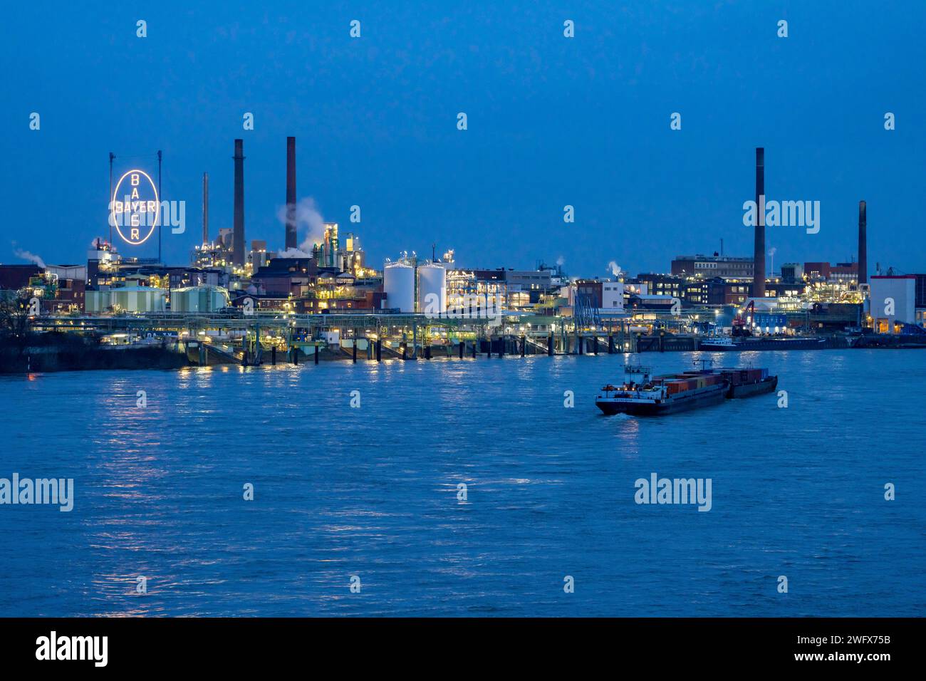 Scenery of Chempark Leverkusen, Bayer Leverkusen, chemical park ...
